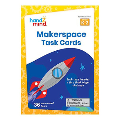 hand2mind Makerspace Task Cards Set STEM Challenges for Kids Grades K-2 ...