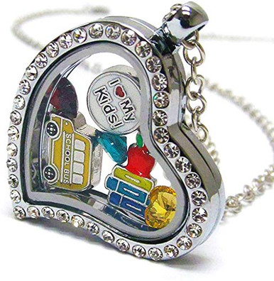 Lola Bella Gifts Crystal School Bus Driver Theme Origami Necklace w ...