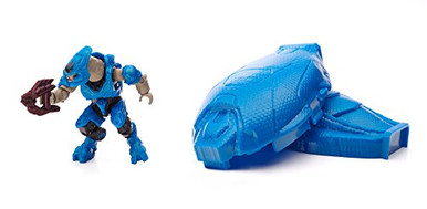Mega Bloks Halo Drop Pod Metallic Blue Elite Toy Figure ...