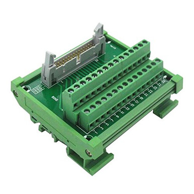 Sysly IDC30 2x15 Pins DIN Rail Mounted Interface Module Breakout Board ...