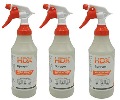Home Depot HDX 32 Oz Sprayer Spray Bottle 3 Pack Semi-Transparent Empty ...