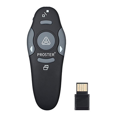 Proster Wireless Presenter 2.4GHz Wireless USB PowerPoint PPT Presenter ...