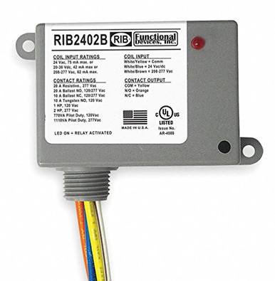 Enclosed Pre-Wired Relay 20AA277VAC SPDT - Warehousesoverstock
