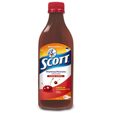 Scott Emulsion Cherry Flavor Family Size - 400ml - Vitamin Supplement ...