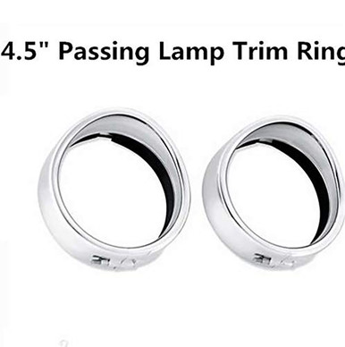 7inch Chrome Headlight Headlamp Trim Ring 4_5 inch Fog Light Trim Ring ...