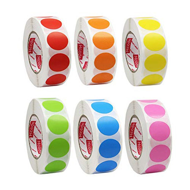 Hcode 34 Inch Color Coding Label Garage Sale Stickers Blank Yard Sale ...