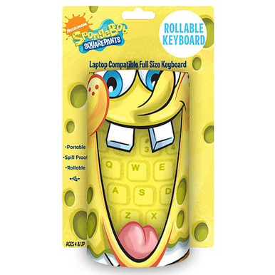 SpongeBob SquarePants Nickelodeon Rubber USB Keyboard 90262 ...