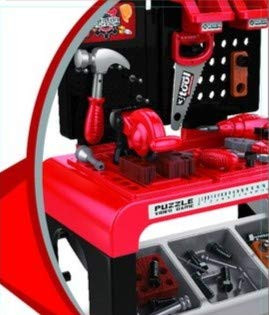 46 Piece Kids Toy Workbench with Realistic Tools and Electric Drill for ...