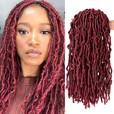 Nu Faux Locs Crochet Hair 18 inch Most Natural Crochet Braids 5 Packs ...