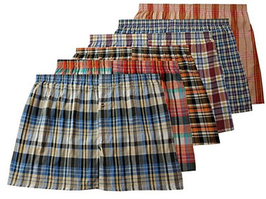 Mens True Big and Tall USA Classic Design Plaid Woven Boxer Shorts ...