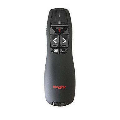 Wireless Presenter Longjoy Presentation Remote Control Red Laser ...