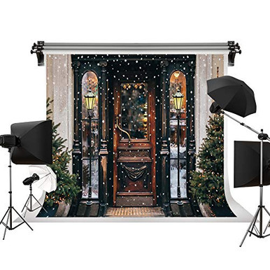 Kate 7x5ft2_2mW x1_5mH Winter Photography Background Snowy Storefront ...