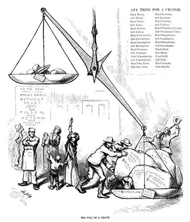 Nast Election 1876 NThis Will Be A Change Cartoon By Thomas Nast 1876 ...
