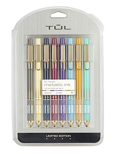 TUL Limited Edition Metallic Brights Retractable Gel Pens Medium Point ...