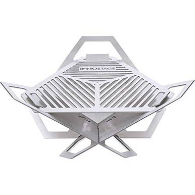 INNO STAGE Patented Mini Fire Pit Charcoal Grill Stainless Steel ...