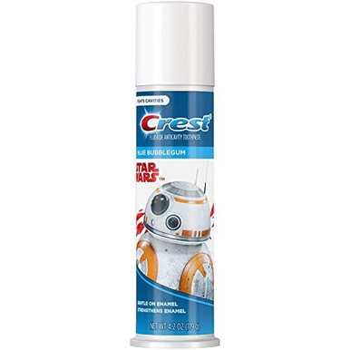 Disneys Star Wars Crest Kids Toothpaste Blue Bubble Gum 4_2 Ounces Each ...