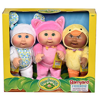 Cabbage Patch Kids Collectible Cuties Barnyard Friends 3 Doll Pack ...