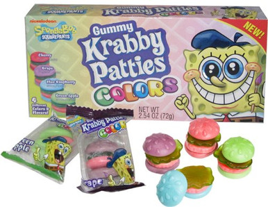 SpongeBob Krabby Patties Colors Concession Box Pack of 12 ...