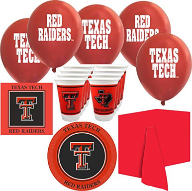 Westrick Texas Tech Red Raiders Cups Plates Napkins Balloons for 16 ...