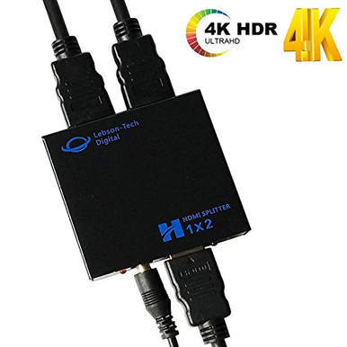 Lebson-Tech 1 in 2 out HDMI Splitter Amplifier Repeater Full HD 4K ...
