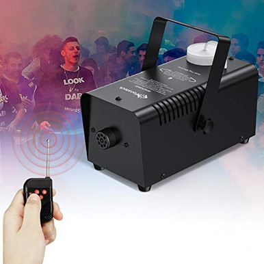 Upgraded Fog Machine with Continuous Fog Fansteck Halloween Smoke ...