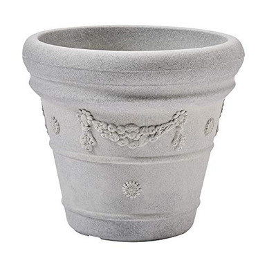 Crescent Garden Festonada Large Flower Planter 14-Inch Weathered ...