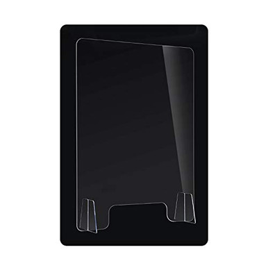 Sneeze Guard Panel for Desk Counter - Clear Acrylic Barrier Shield 23_6 ...