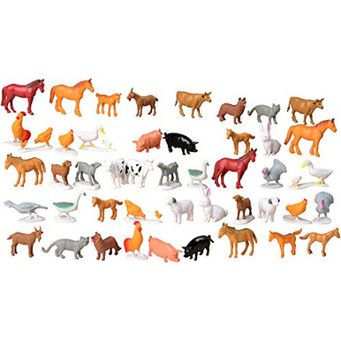 Block Play Animal Collection for Kids- Farm Animals for Play and ...