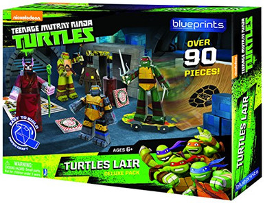 Nickelodeon TMNT Blueprints- Turtles Lair Deluxe Pack - Warehousesoverstock