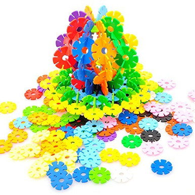 RIKKO Rainbow Snow Flakes 300 Discs | STEM Educational Brain Building ...