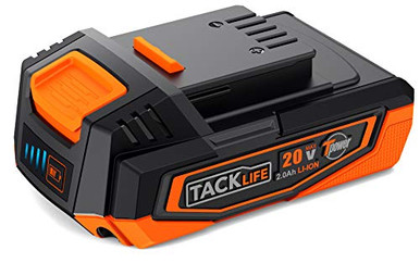 TACKLIFE 2_0A20V Max Lithium-ion Battery Pack 2000aMh Capacity Cordless ...