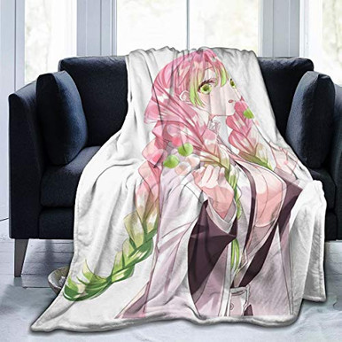 Fleece Flannel Demon Slayer Kimetsu no Yaiba Mitsuri Kanroji Cartoon ...