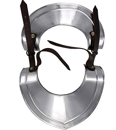 Armor Medieval 18 Gauge Steel Plate Armor Gorget Classic H Neck ...