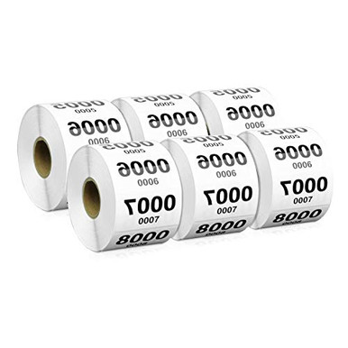 2 x 1 inch 0001-1000 Consecutive Reverse Numbers Labels for Inventory ...
