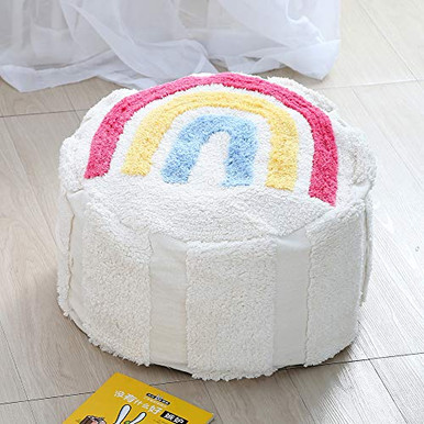 Unstuffed Pouf Cover for Kids Room Children Ottoman Pouf Foot Rest ...