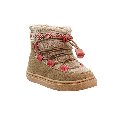 TOMS Girls Tiny Alpine Suede Boot 11 M US Little Kid Toffee SuedeF Shrl ...
