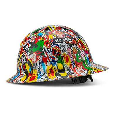 Full Brim Pyramex Hard Hat Custom Speed Demon Design Safety Helmet With ...