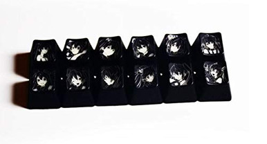 Mugen Custom Hatsune Miku Anime Backlit 12 Keycaps F Row Set for Cherry ...