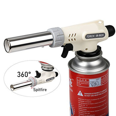 Thyway Professional Butane Cooking Torch Culinary Torchwith 360 Degree ...