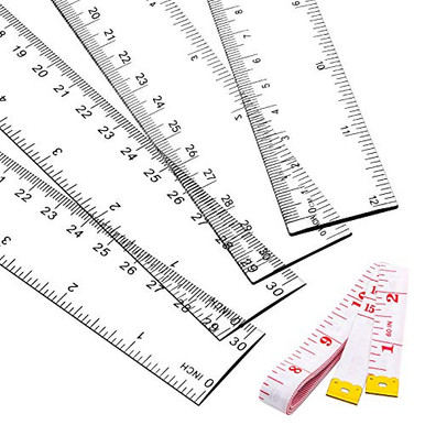12 Inch Rulers for Kids 4PCS Straight Ruler with 1PCS Soft Ruler 30CM ...