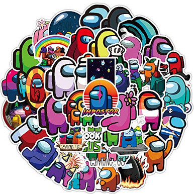 Among Us Sticker 100 Pack Among Us Game Characters The Imposter ...