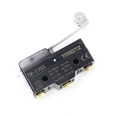 Baomain Micro Switch TM-1703 Long Hinge Roller Lever AC 380V 15A Screw Terminals ...