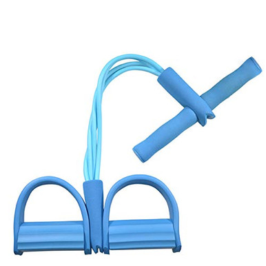 Pedal Resistance Band 4-Tube Natural Latex Sit-up Bodybuilding ...