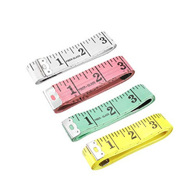 uxcell Cloth Tape Measure for Body 150cm 60 Inch Metric Inch Measuring ...