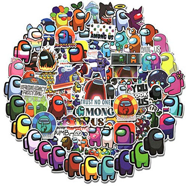 Among Us Laptop Stickers 100pcs for Snowboard Motorcycle Bicycle Phone ...