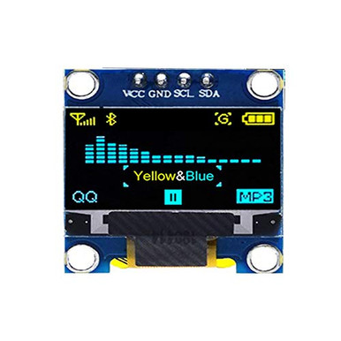 0_96 OLED Display Module FBHDZVV 128 x 64 Pixel IIC 12864 OLED Yellow ...