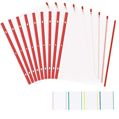 VANANSA Sheet Protectors 8_5 x 11 Top Load Clear Sheet Protectors for 3 ...