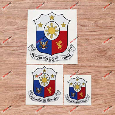 Coat of arms of The Philippines Filipino Pilipinas Decal Vinyl Sticker ...