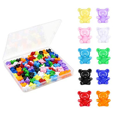 BangBoom 100pcs Rainbow Counting Bears with Box Number Color ...