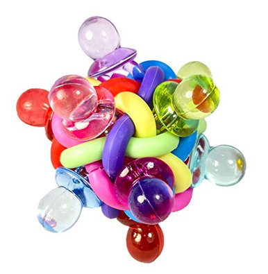 Birds LOVE Binkies Foot Parrot Toy Cage or Playgym Pacifiers and Rubber ...